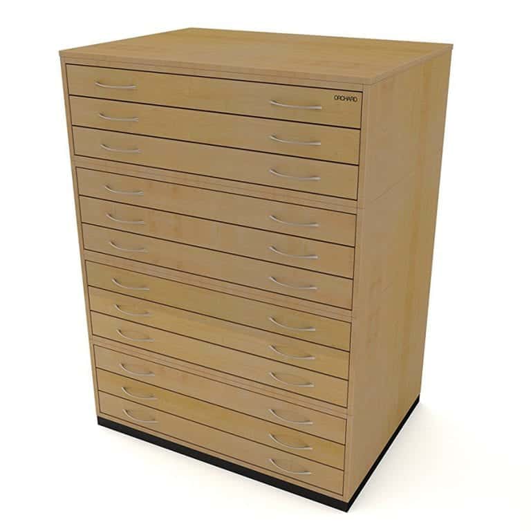 Orchard Traditional Plan Chest - 12 Drawers (A0) | Graphic Air